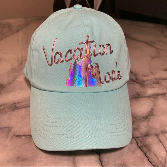 Disney | Accessories | Disney Baseball Cap Vacation Mode Holographic ...